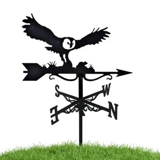 Generico Wetterfahne aus Metall, Windanzeige f&uuml;r den Au&szlig;enbereich und Garten, robust, rustikale Dekoration f&uuml;r den Au&szlig;enbereich