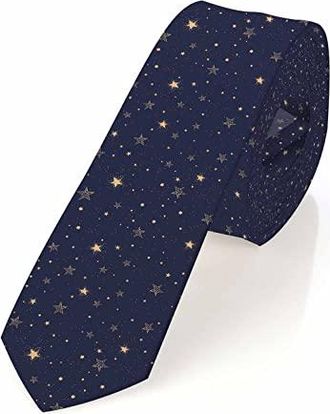 Generic Étoiles Spatiales Cravate Doux Cravate Homme Élégante Cravatte Pour Mariages Fêtes Événements