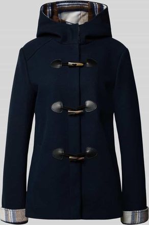 Christian Berg Dufflecoat mit Kapuze und Knopfverschluss