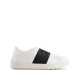 Valentino Garavani Open Leder Sneaker - - Shoes - Herren - Wei&szlig; - 43 EU
