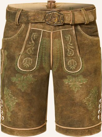 HIRSCHER Hirscher Trachten-Lederhose Bad Ischl braun