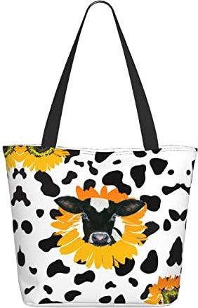 AOOEDM Sac &agrave; provisions pour femme motif tournesol 33 x 28 x 17 cm. Le cadeau parfait pour la Saint-Valentin. Cest de la Saint-Valentin pour maman, fille, &eacute;p