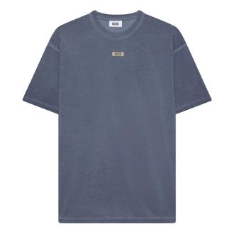 GCDS Logo Patch Solarized T-Shirt - - Tops - Herren - Grau - 2XL