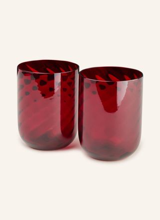 Dolce & Gabbana Dolce & Gabbana Casa 2er-Set Trinkgl&auml;ser Carretto rot