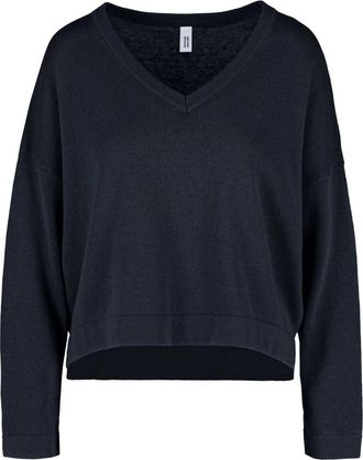 Bomboogie Femme, Pulls, Bleu, Taille: 36 FR V-neck Tricots