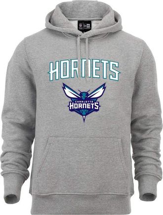 New Era NBA Charlotte Hornets Team Logo Hoodie - Grau Gr&ouml;&szlig;e XXL, Farbe Grau