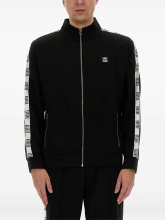 HUGO BOSS veste zippée à empiècements - Noir