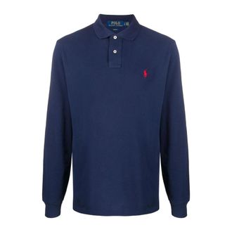 Polo Ralph Lauren Polo Manches Longues - Homme - Tops - Bleu - Taille: 2XL