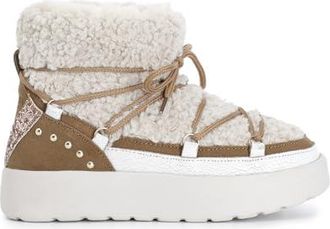 Caf&egrave;noir Bottine &Agrave; Lacets En Peau De Mouton Synth&eacute;tique, Pour Femme, Couleur Marron, Taille 41