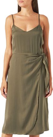 Tom Tailor Damen Kleid mit Knotendetail 1031793, 11848 - Jungle Soil Green, 38