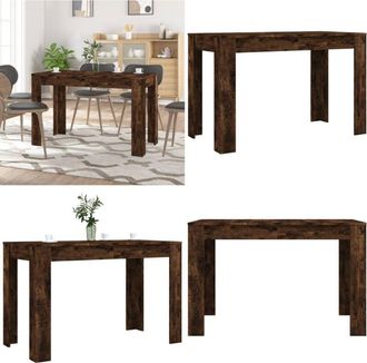 vidaXL Vidaxl - Esstisch Räuchereiche 120x60x76 cm Holzwerkstoff - Esstisch - Holztisch - Küchentisch - Wohnzimmertisch - Rauchereiche - Home & Living