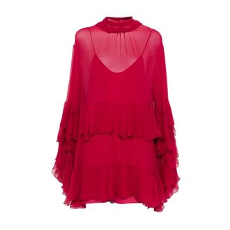 Chlo&eacute; Ger&uuml;schtes Mini-Kleid - - Dresses - Damen - Rot - S