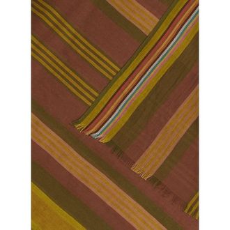 Paul Smith Foulard &agrave; rayures en coton