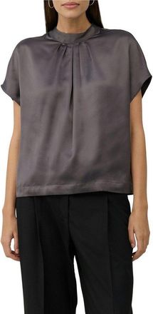 s.Oliver Black Label Satinbluse mit Falten