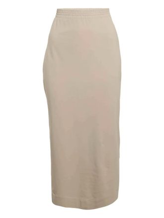 Max Mara jupe mi-longue à taille élastiquée - Tons neutres