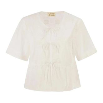 MC2 Saint Barth Sangallo Fleur Embry 01 Bluse - - Blouses & Shirts - Damen - Wei&szlig; - S