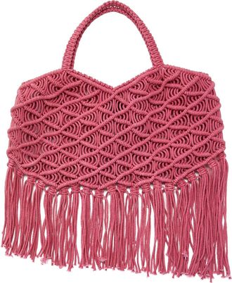 8 by YOOX ORGANIC COTTON FRINGED TOTE