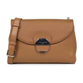 Lancaster Umh&auml;ngetasche mit Klappe und Verschluss - - Bags - Damen - Braun - ONE SIZE