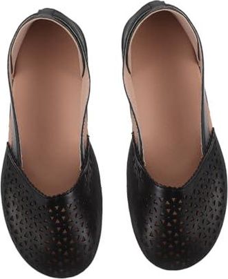 FOMIYES Sandales Femme Talon Compensé Bas Design à Bout et Découpes pour Sorties Décontractées Couleur Unie Noire