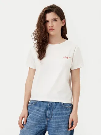 HUGO BOSS T-Shirt 50534300 Wei&szlig; Regular Fit