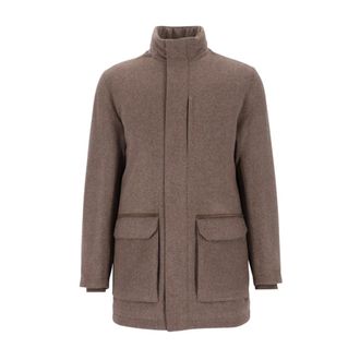 Corneliani Homme, Manteaux, Brun, Taille: XL Caban