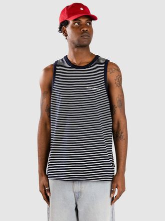 Blue Tomato Logo Tank Top navy stripe