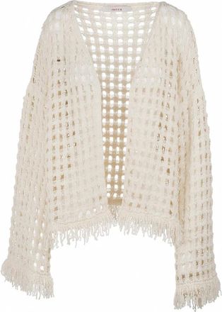Jucca Femme, Pulls, Beige, Taille: 38 FR Cardigan ajour&eacute; ouvert