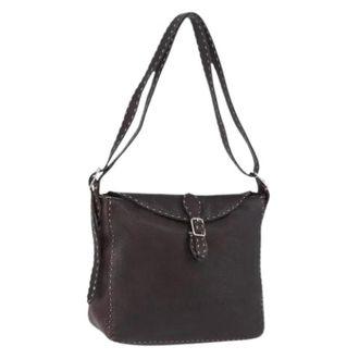 Fendi Sac bandouli&egrave;re vintage Pre-owned - Femme - Pre-owned - Brun - Taille: ONE Size