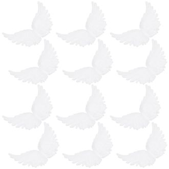 Cabilock 12st&uuml;cke Unfertige Engelsfl&uuml;gel zum Basteln Weihnachtsdeko Schmuck H&auml;nge Anh&auml;nger f&uuml;r DIY Heimdekoration