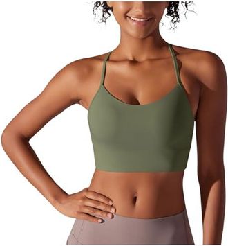 Generic 2026 Soutiens-gorge pour femme Mode Solide Beaut&eacute; Dos Yoga Wear Sous-v&ecirc;tements de sport Running Fitness, gris, XL