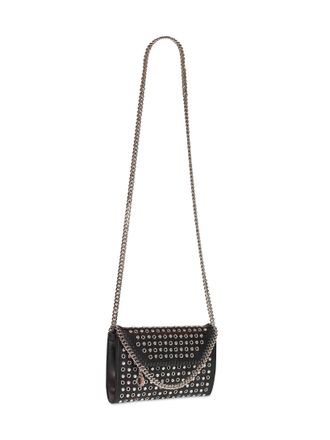 Stella McCartney Womens Crossbody Wallet Falabella Black Polyamide Shoulder Bags