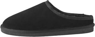 Next Homme Chaussons Mules Signature en Daim doubl&eacute;s de Fourrure synth&eacute;tique Noir 43