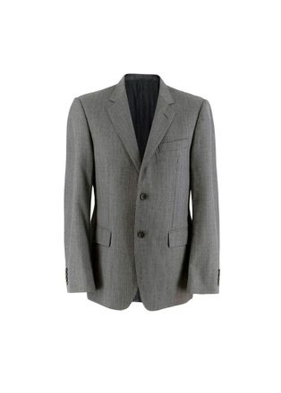 Gucci Grey Wool Single Breasted Blazer Size XL