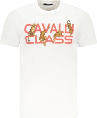 Cavalli Kurz&auml;rmeliges T-Shirt - - Tops - Herren - Wei&szlig; - L