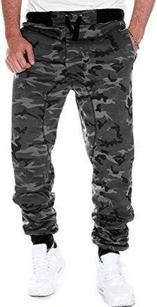 Onsoyours Homme Pantalon Cargo Casual Jogging Camouflage Militaire Mode Casual Sport De Jogging Taille Tlastique Occasionnels LâChe De SurvêTement Pantalon B Gr