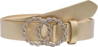 Only Damen Onlemily Rasmi Pu Glitter Jeans Belt Acc, Gold Colour, Numeric_80