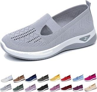 Generic Chaussures orthop&eacute;diques pour femme, chaussures d&eacute;t&eacute; respirantes antid&eacute;rapantes &agrave; semelle souple avec semelle creuse, confortable, antid&eacute;rapante, l&eacute;g&egrave;