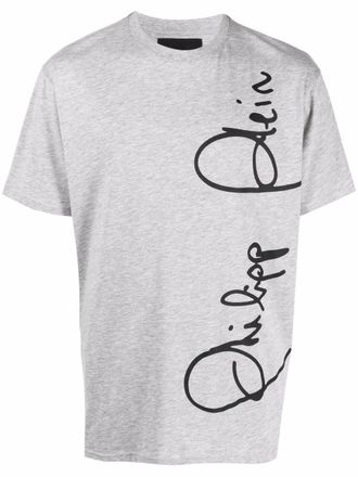 Philipp Plein t-shirt &agrave; logo imprim&eacute; - Gris