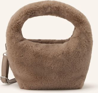 Rino&Pelle Rino & Pelle Kunstfell-Schultertasche Cheryl beige