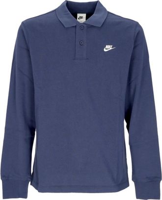 Nike Langarm-Club-Polo - - Sport - Herren - Blau - XL