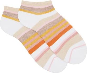 Dor&eacute; Dor&eacute; Chaussettes basses &agrave; rayures en coton m&eacute;lang&eacute;