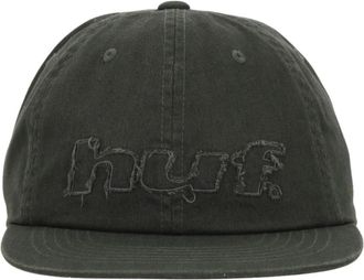 HUF Distressed Logo 5-Panel Cap - - Accessories - unisex - Gr&uuml;n - ONE SIZE