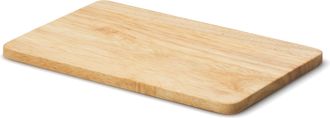 Continenta Schneidebrett aus Gummibaumholz, Tranchierbrett, Brotzeitbrett, Küchenbrett, Maße: 24 x 15 x 1 cm, 1 Stück