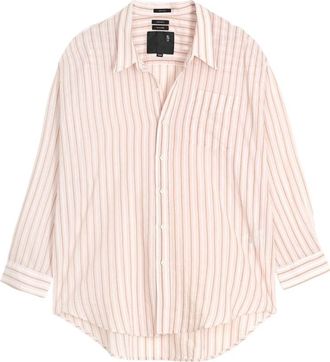 R13 Femme, Blouses et Chemises, Rose, Taille: 36 FR Drop Neck Pintuck Shirt