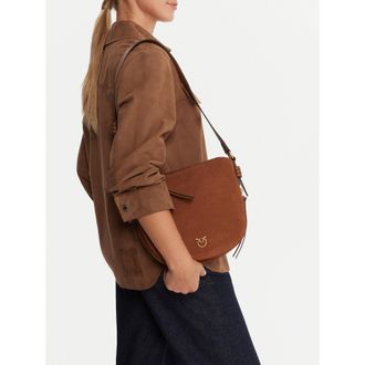 Pinko Handtasche PINKO Hobo Zip Around Mini Al 25-26 PLTT 105332 A2JH Braun