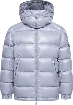 Moncler Moncler Doudoune Courte &Agrave; Capuche Maire, Femme, Bleu, Taille: 00