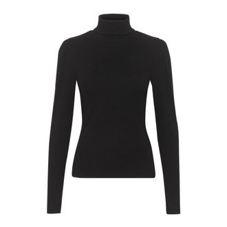 Gestuz Drewgz Rollneck Puff Noos - - Knitwear - Damen - Schwarzk - 2XS