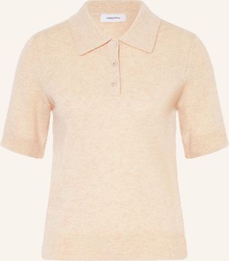 Darling Harbour Darling Harbour Strick-Poloshirt Aus Cashmere beige