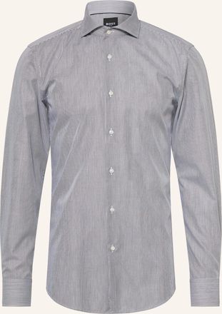 HUGO BOSS Hemd Hank Slim Fit schwarz