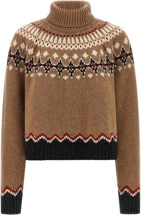 Alanui Rundhalspullover - Beige